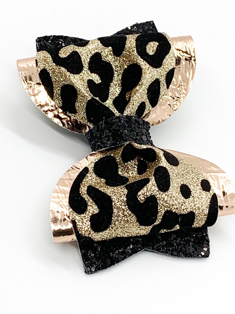 Gorgeous Cheetah Print Hair Bow Hair Bow Animal Print Hair - Etsy