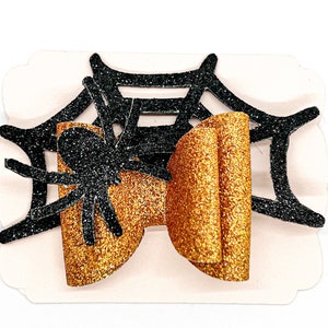 Spider Web Pigtail Set of Two- Spider Web Piggies ~ Halloween Pigtail ...