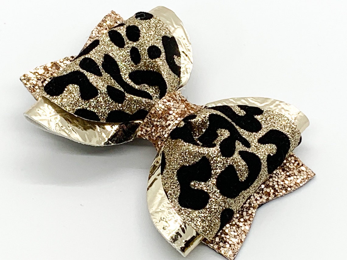 Gorgeous Cheetah Print Hair Bow Hair Bow Animal Print Hair - Etsy