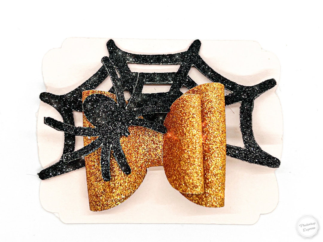 Spider Web Hair Bow- Spider Web Nylon Headband ~ Halloween Hair Bow ...