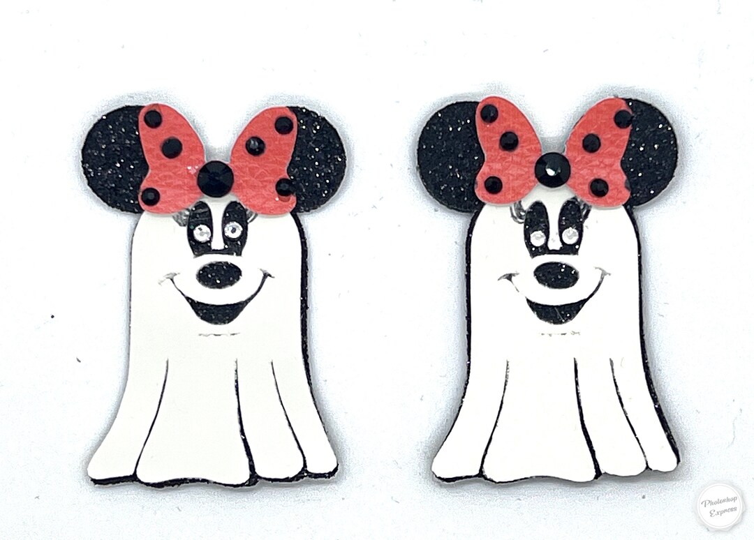 NEW!! Minnie Glow in the Dark Ghost Halloween Pigtail Set ~ Ghost ...