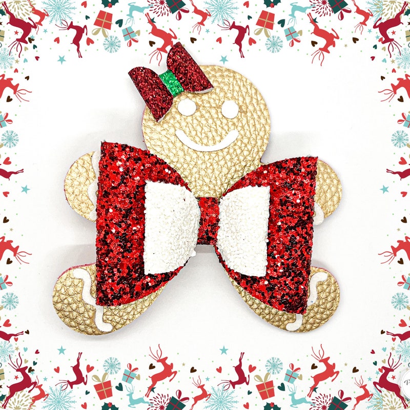 Gingerbread Man Bow - Etsy