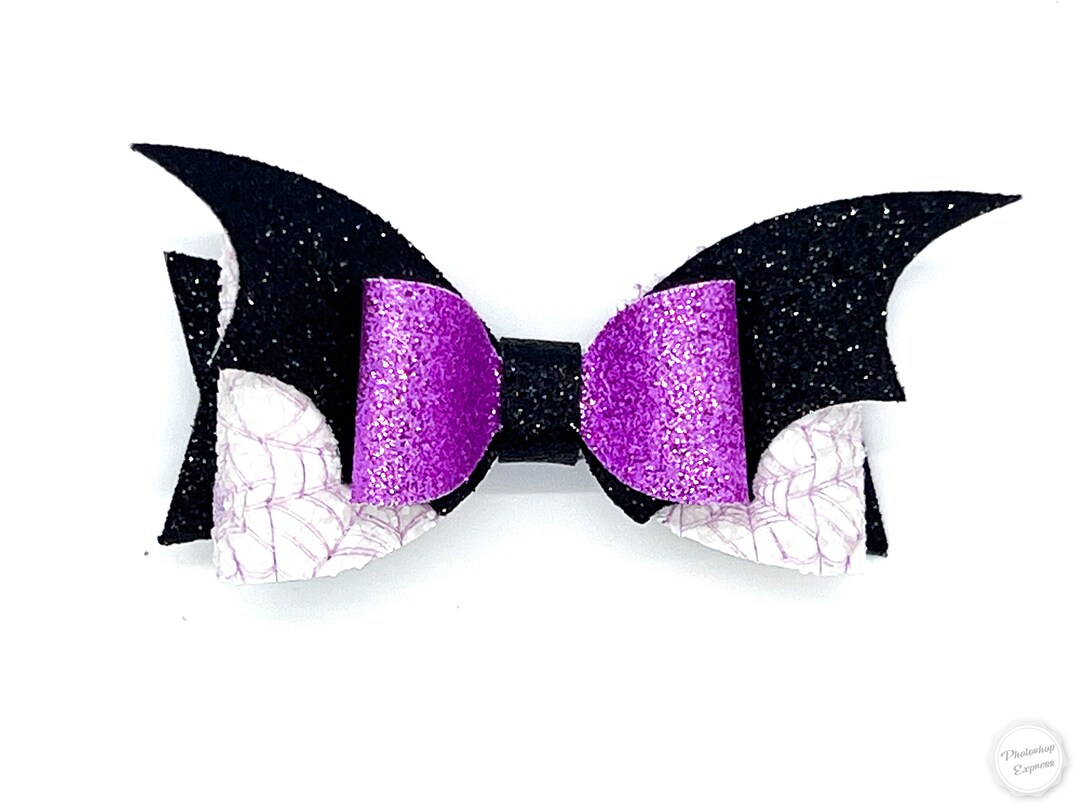 NEW!! Halloween Bat Hair Bow ~ Bat Pigtail Bows ~ Bat Costume Hair Clip ...