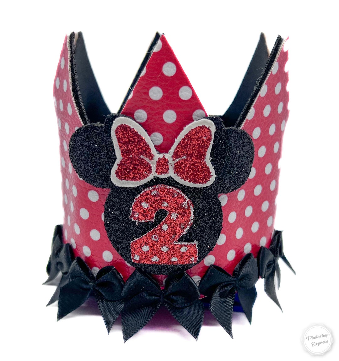 Minnie Mouse Inspired Birthday Crown ~ Mickey Mouse Birthday Crown ...