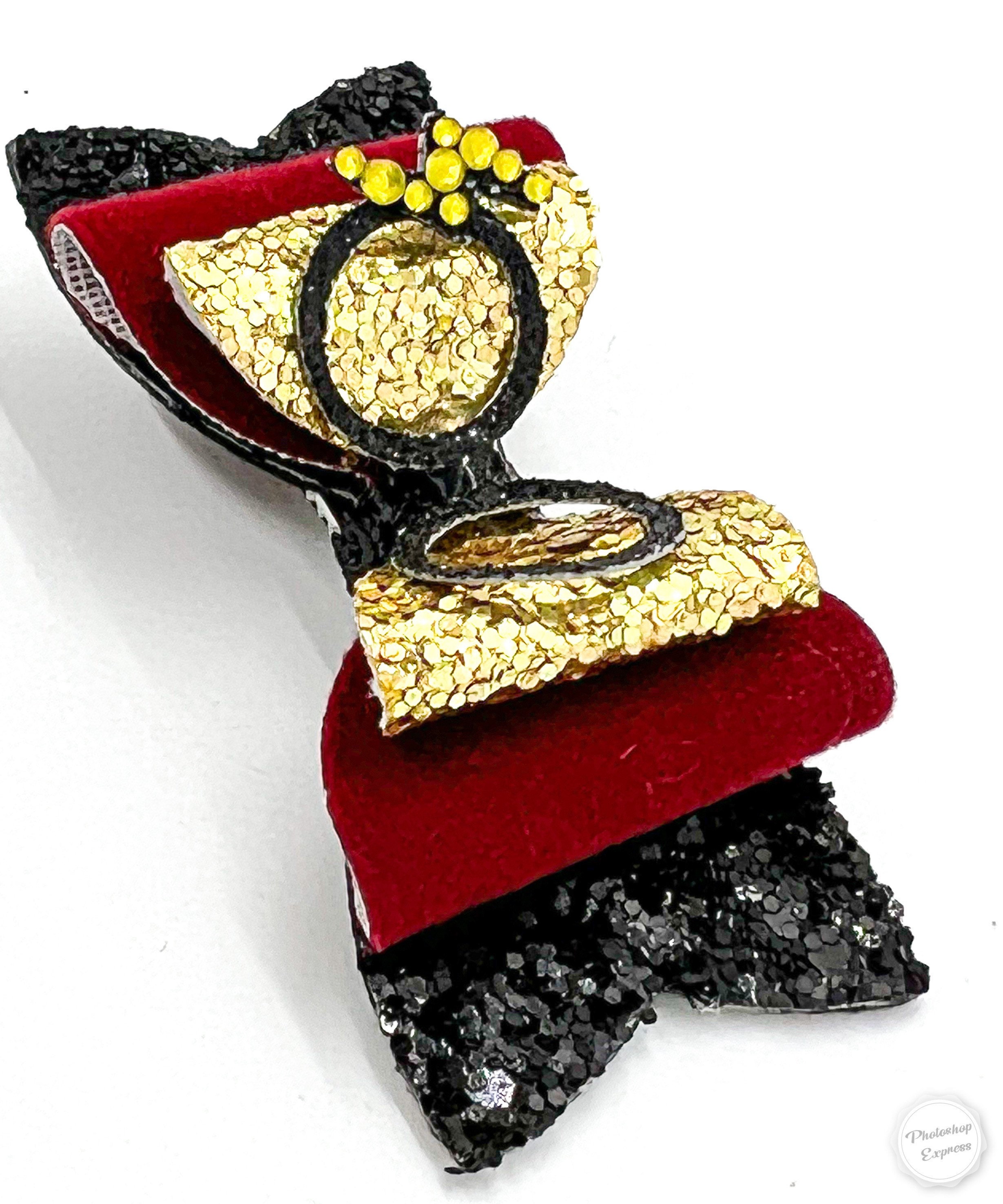 HP Hair Bow ~ Wizard House Hair Bow ~ Glitter Wizard Bow for Girls ...