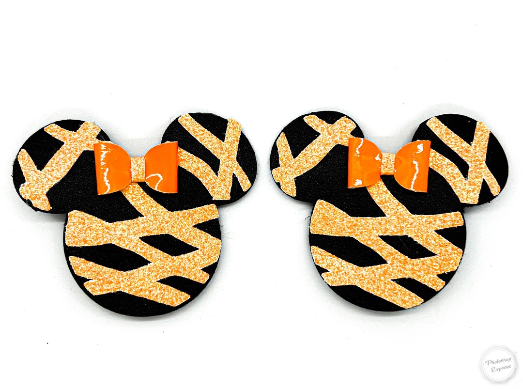 Halloween Mummy Minnie Mouse Pigtail Bow Set ~ Mummy Mouse Ears Piggies ...