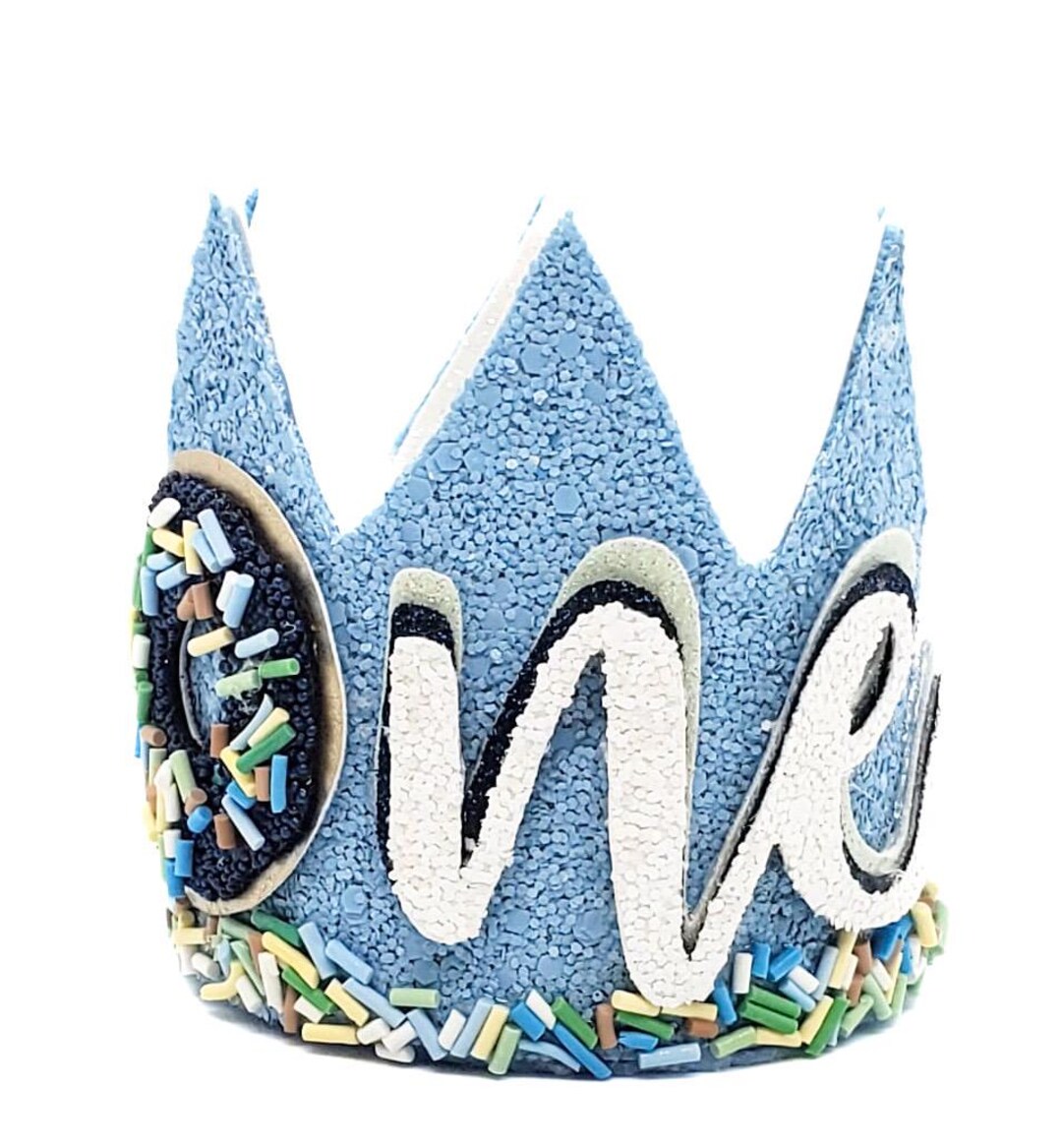 Boys Sweet One Birthday Crown ~ Donut Theme Birthday Crown ~ Birthday ...