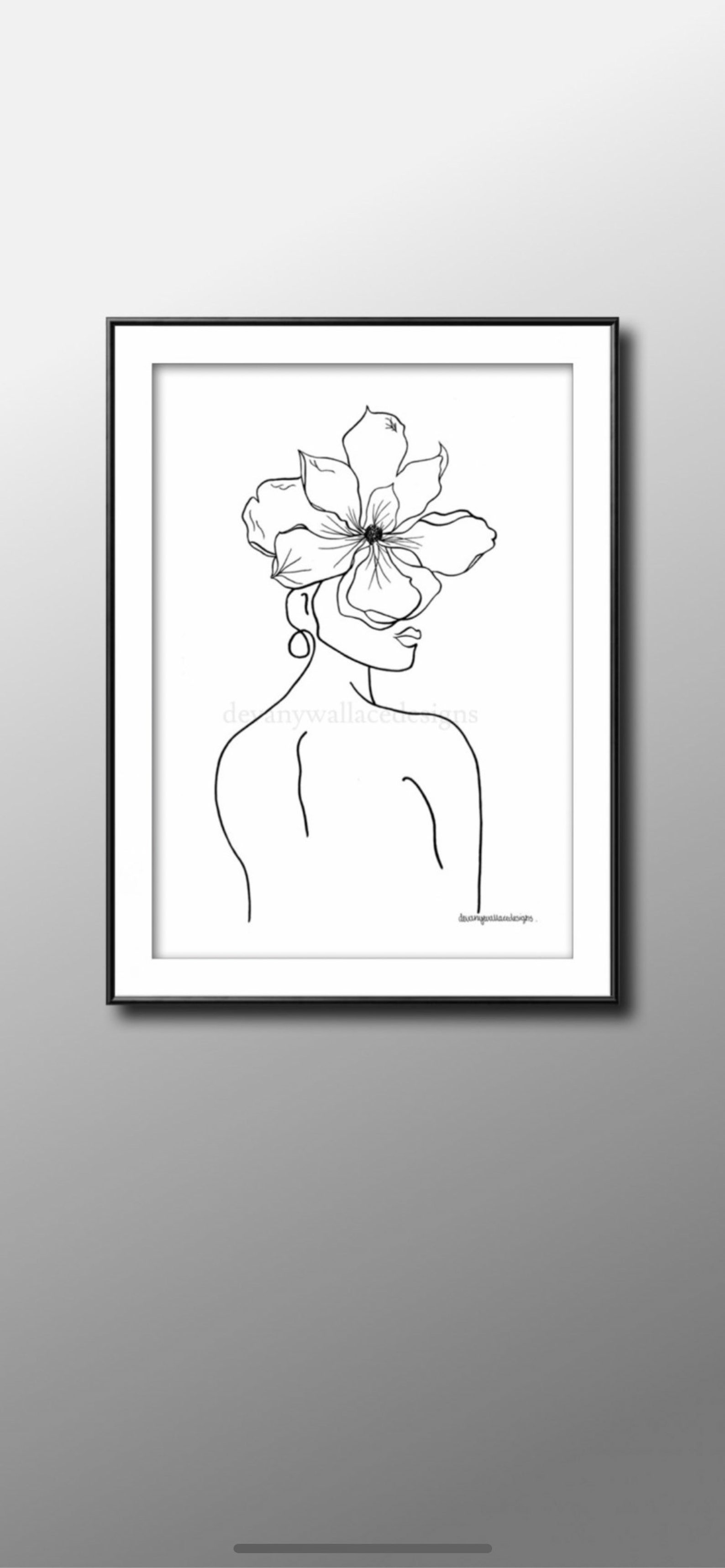 Line Art Print | Fashion Feminine Line Drawing Print | Feminist Print ...