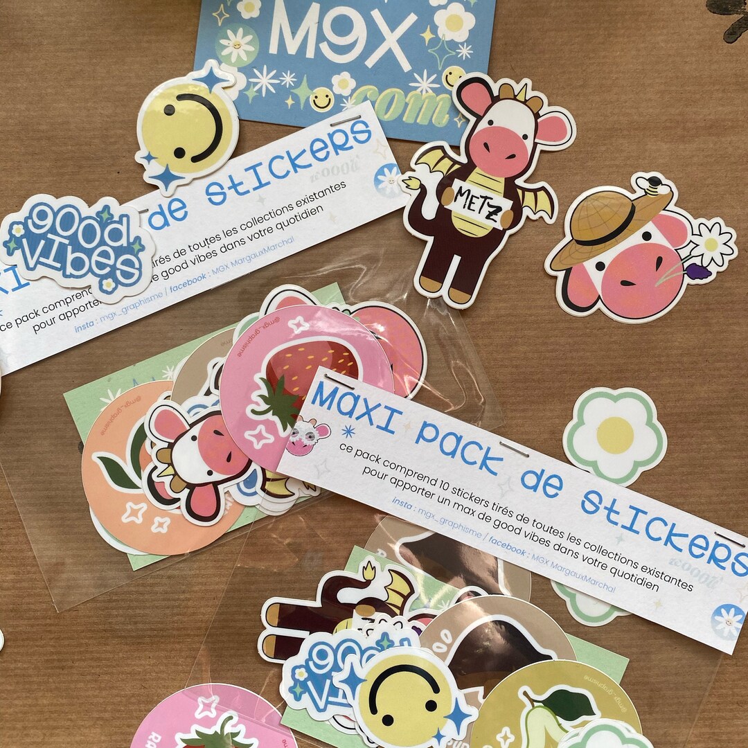 Maxi-pack of Shiny Stickers Mixed From All Collections, Durable ...