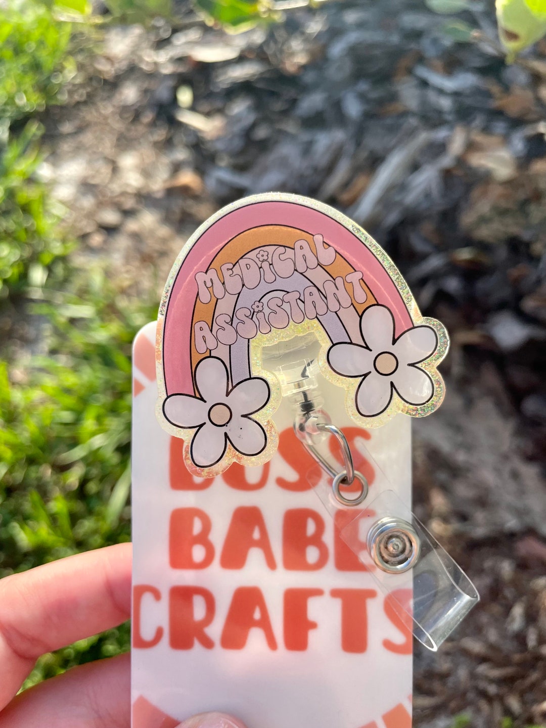 Medical Assistant Badge Reel MA Badge Reel Rainbow Badge - Etsy