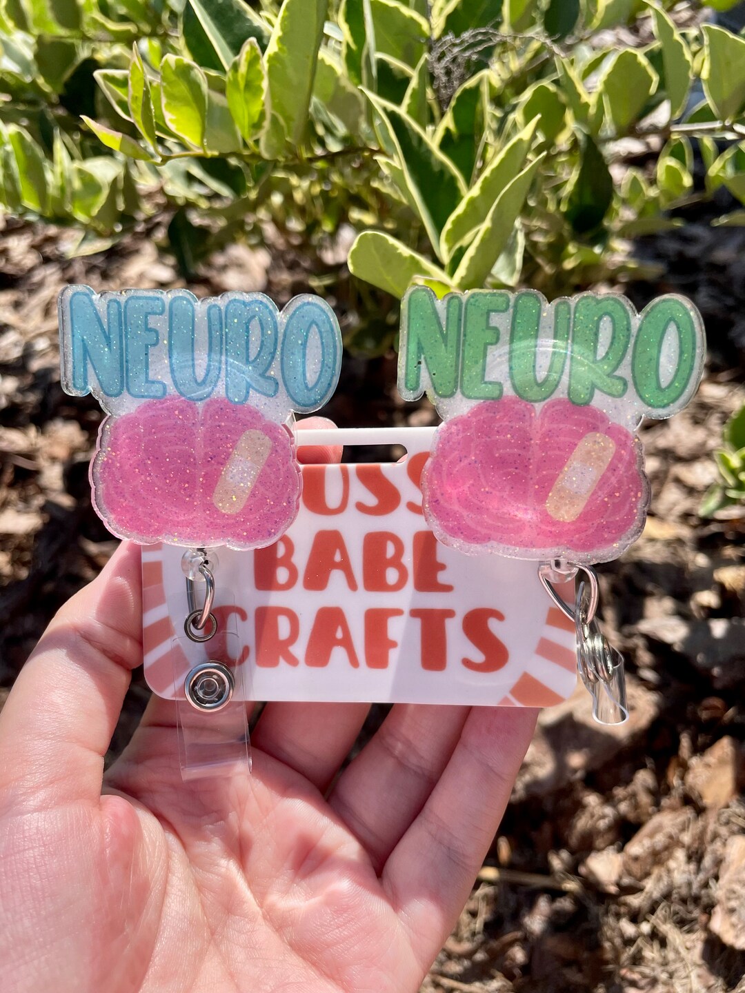 Neuro Bobine de badge mignon Bobine de badge scintillant - Etsy France