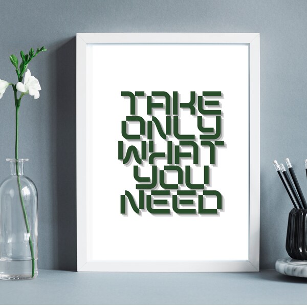 Take What You Need Sign - Etsy