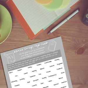Interior Design Style Guide Printable 8.5'' x | Etsy