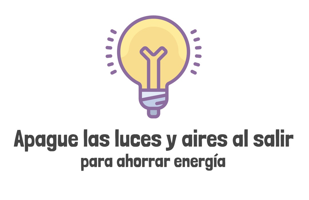 Turn off the Light! Sign Printable Spanish - Etsy