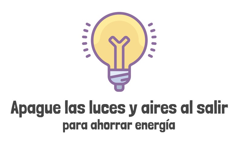 Apagar la luz Letrero Imprimible Español - Etsy México