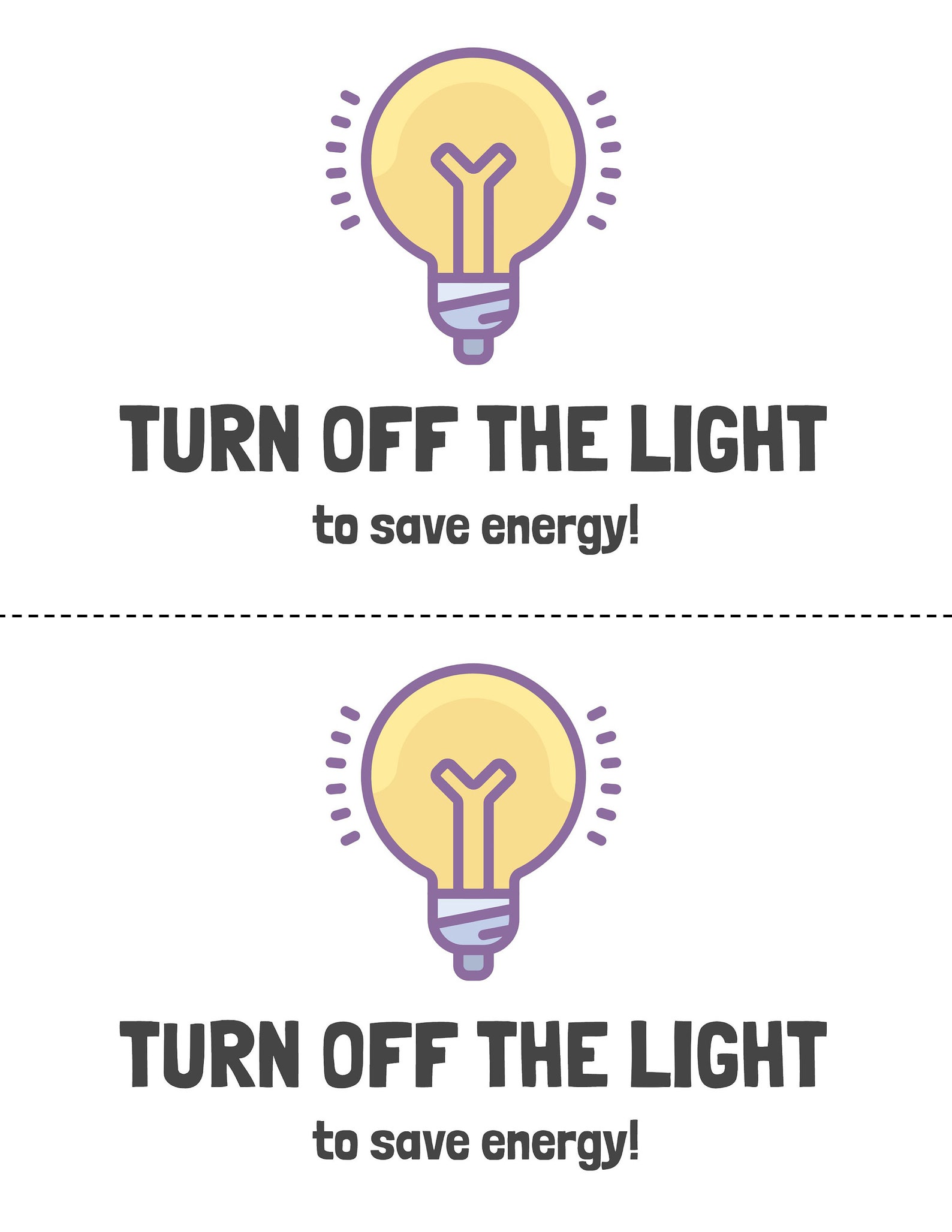Turn off the Light! Sign Printable - Etsy