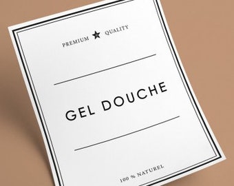 Shower Gel Labels | Etsy