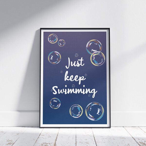Just Keep Swimming - Etsy