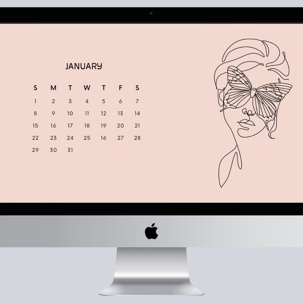 Pretty Desktop Calendar - Etsy