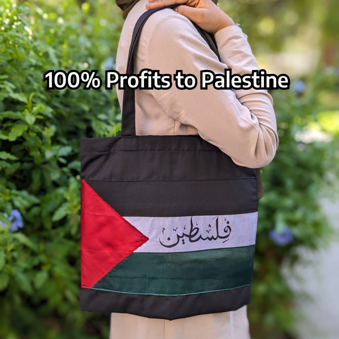 Palestine Tote Bag 100% of Profit Goes to Palestine, Hand Sewn ...
