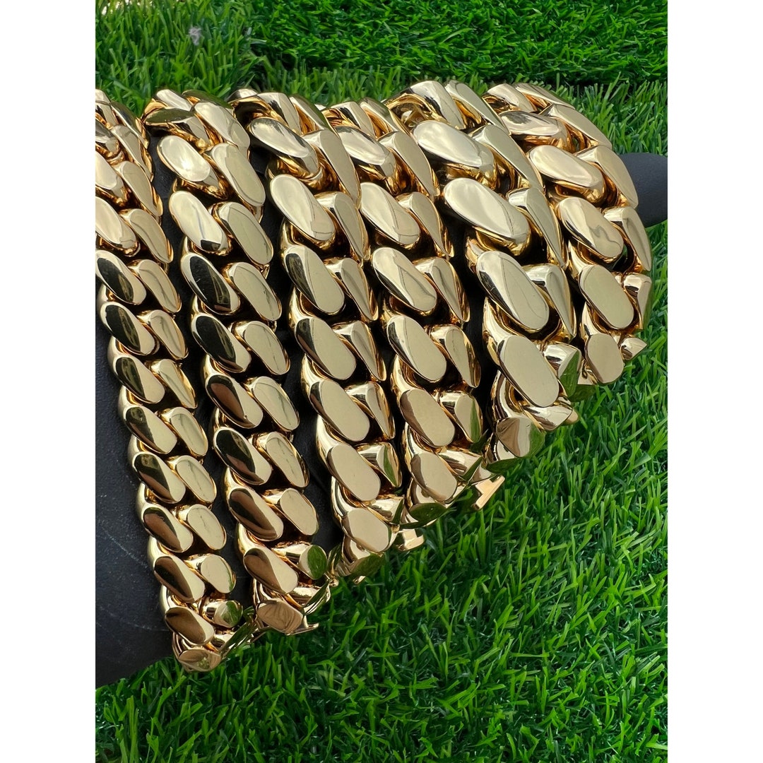 Miami Cuban Link SOLID HANDMADE 10-24MM - Etsy