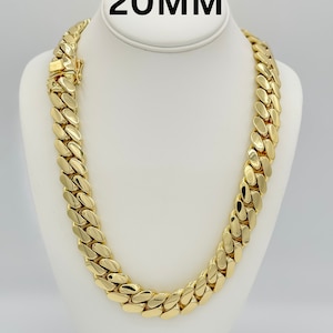 Miami Cuban Link SOLID HANDMADE 10-24MM Chain - Etsy