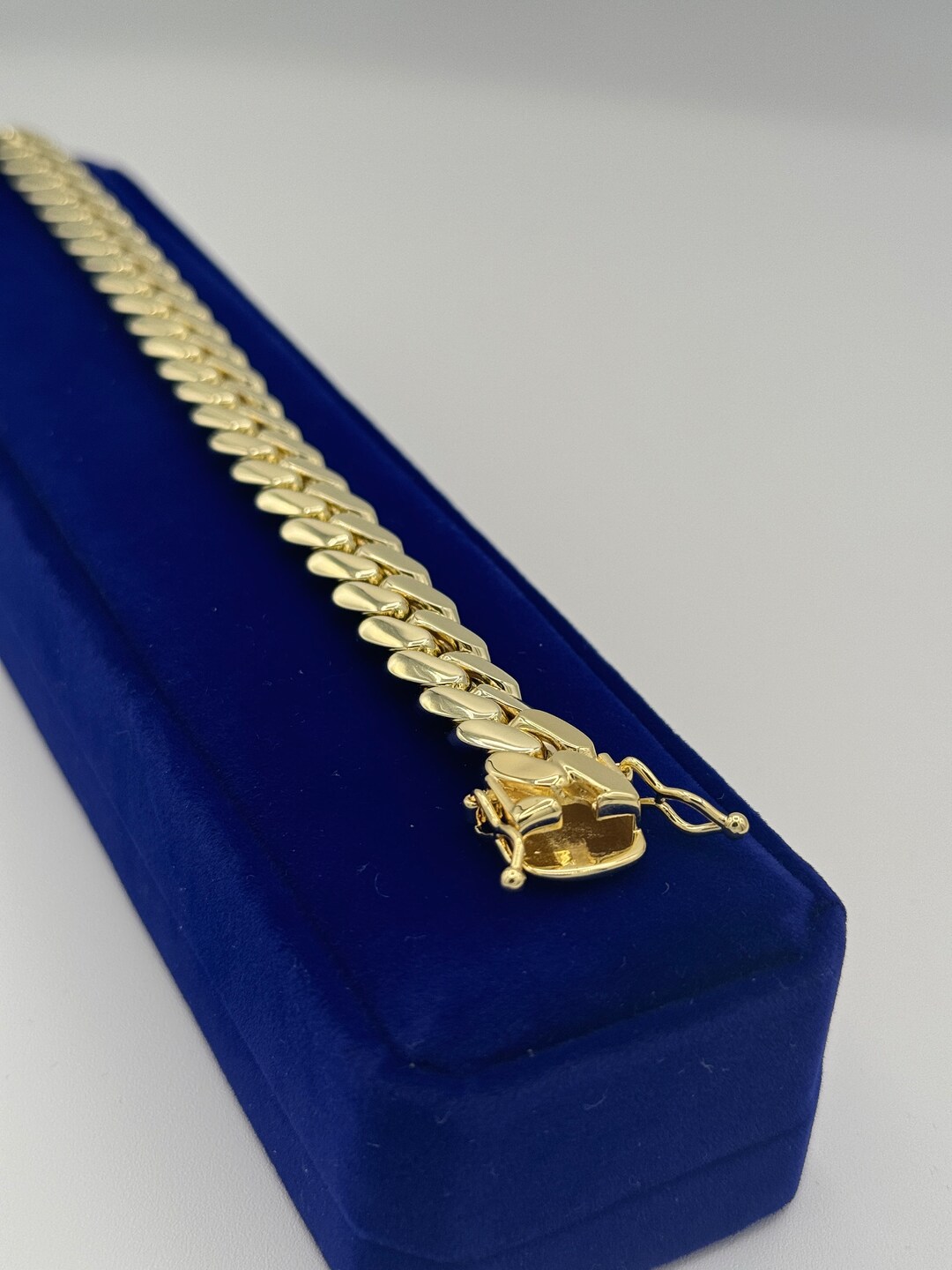 Cuban Link Bracelet 14K Gold 12MM Plated, Gift for Him Her Handmade ...