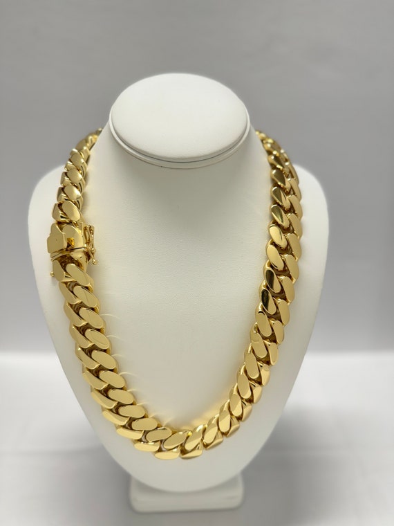20mm gold cuban link chain store