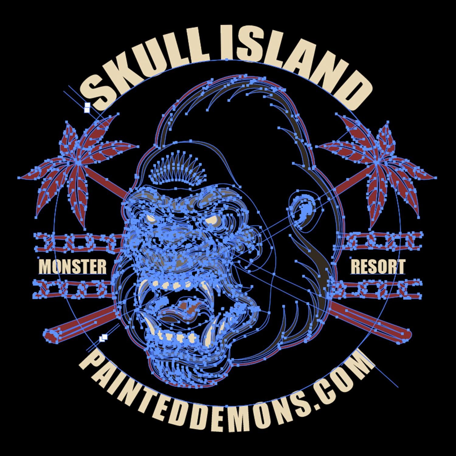 Skull Island Vector Art - Etsy