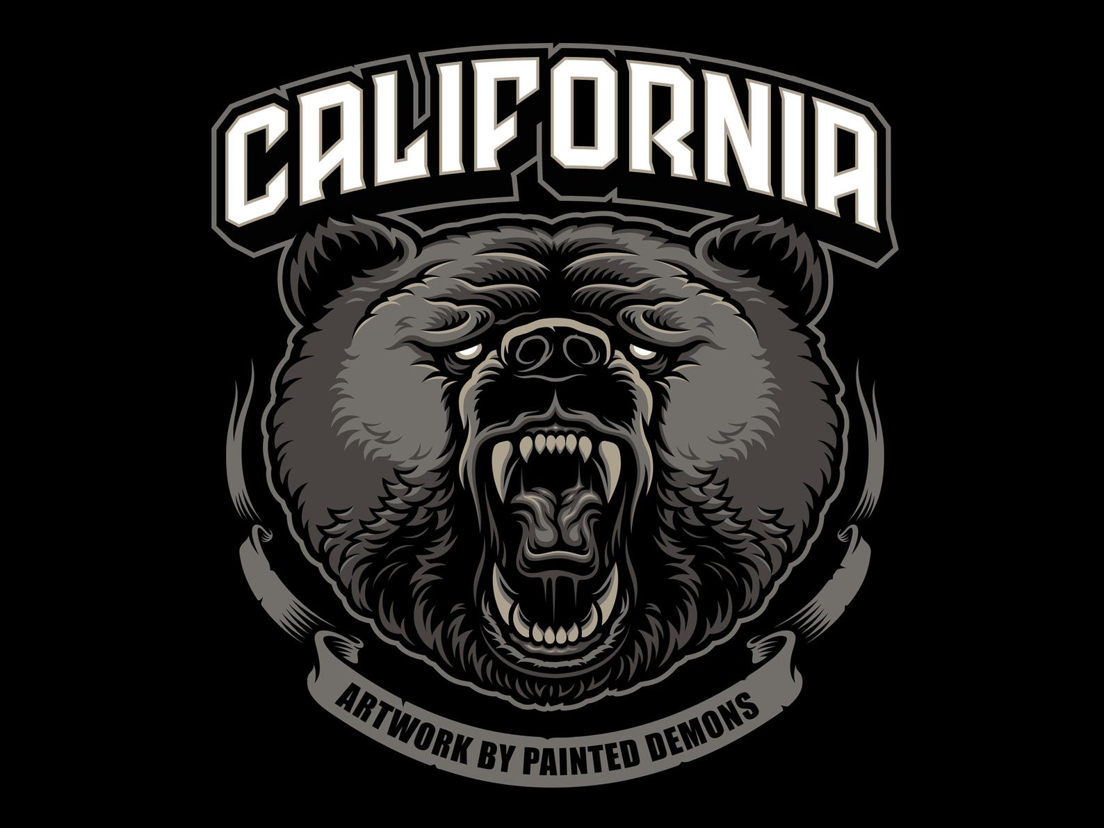 California Bear Vector Art - Etsy
