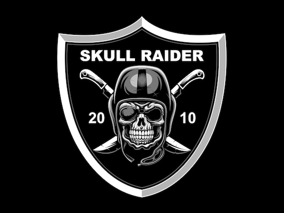 Raider Nation Skull Halloween Skull Helmet Skeleton Football Team