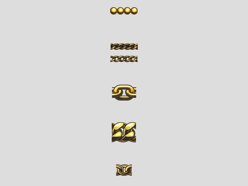 Gold Chain Vector Art - Etsy