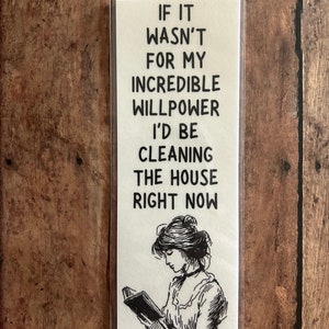 Funny Bookmarks - Sarcastic Bookmarks - Book Lover Gift - Laminated ...