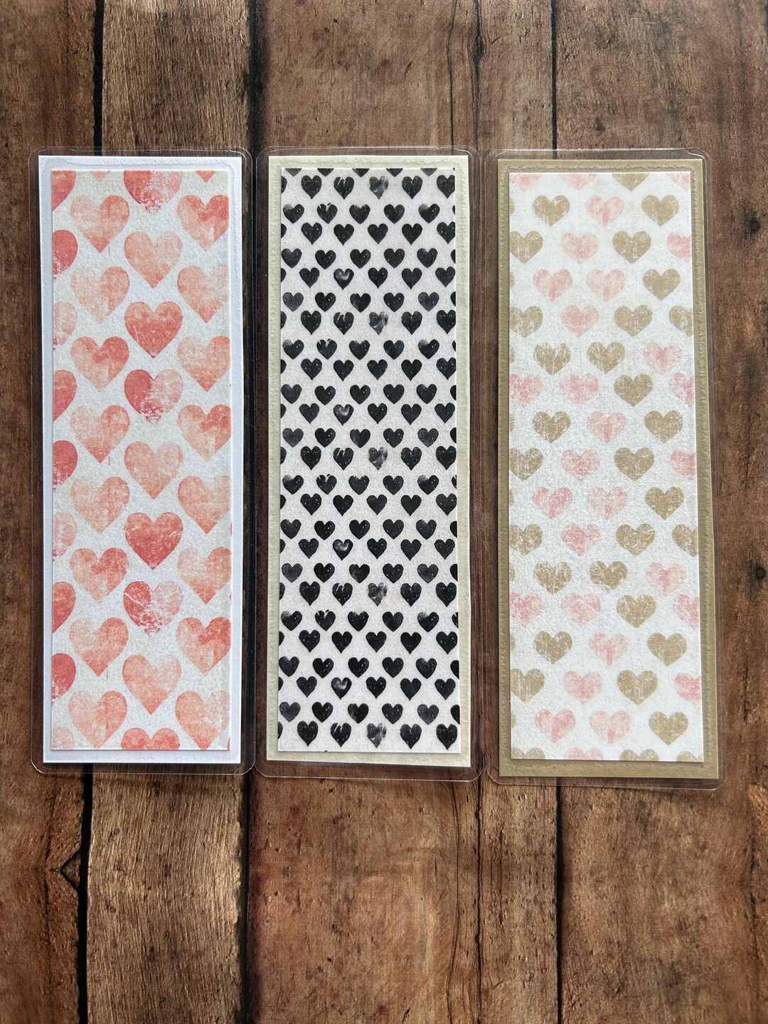 Valentines Bookmarks - Heart Bookmarks - Book Lover Gift - Laminated ...