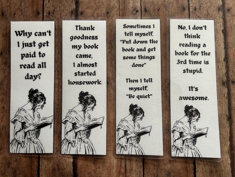 Funny Bookmarks - Sarcastic Bookmarks - Book Lover Gift - Laminated ...