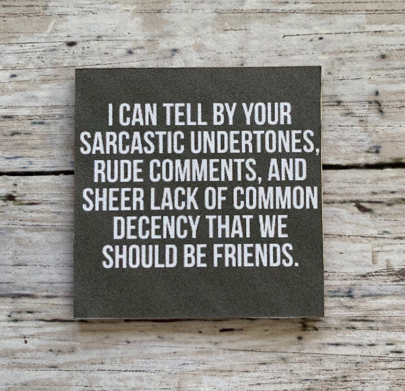 Funny Magnet, Sarcastic Magnet, Small Gift, Magnet 3 X 3 INCHES - Etsy