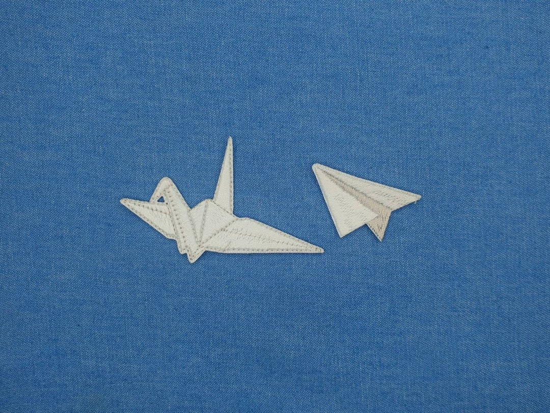 Paper Airplane Patch Paper Crane Patch Origami Patch - Etsy UK