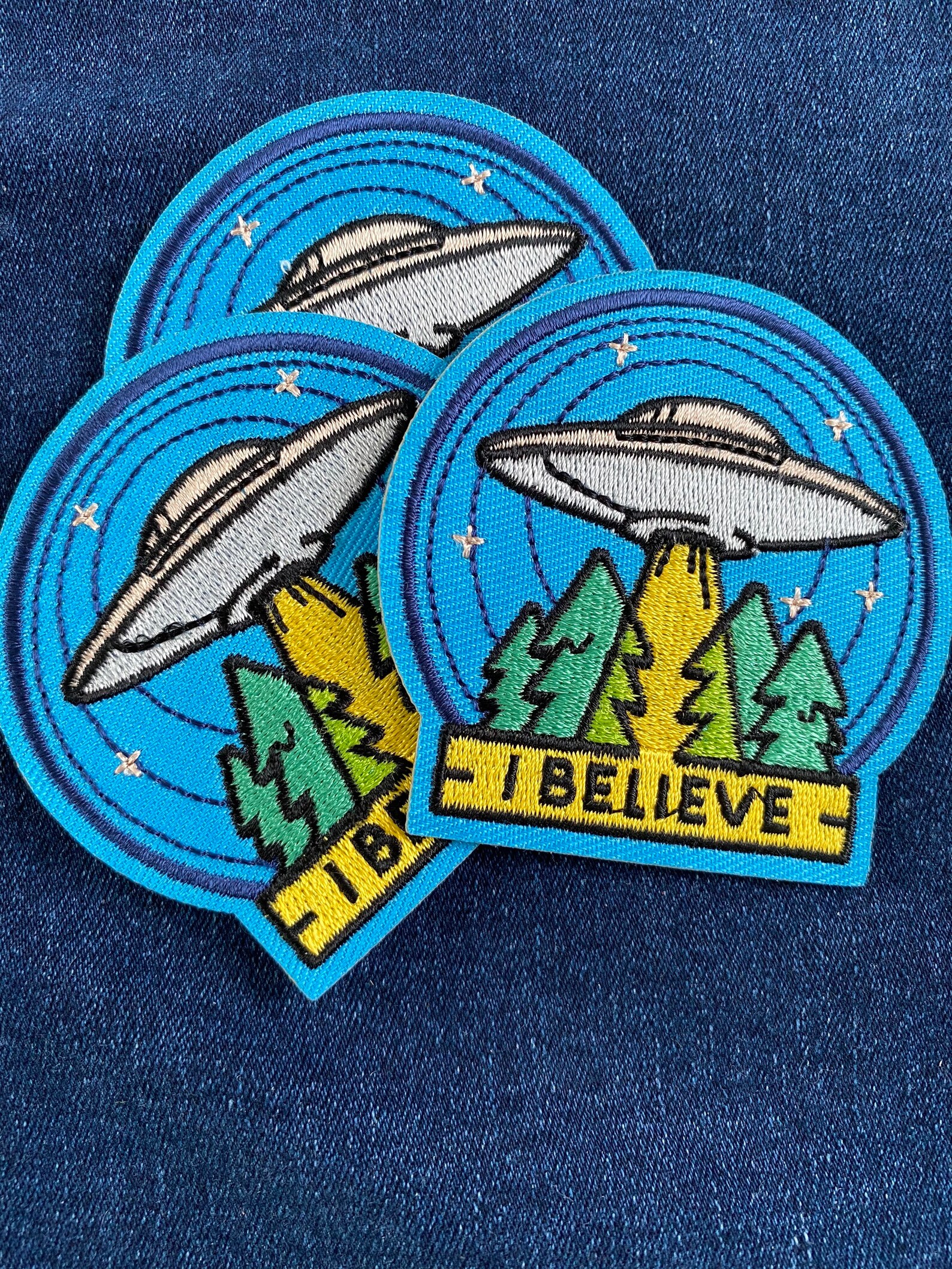 UFO Space Patch Alien Patch Cute Patch Alien Badge | Etsy