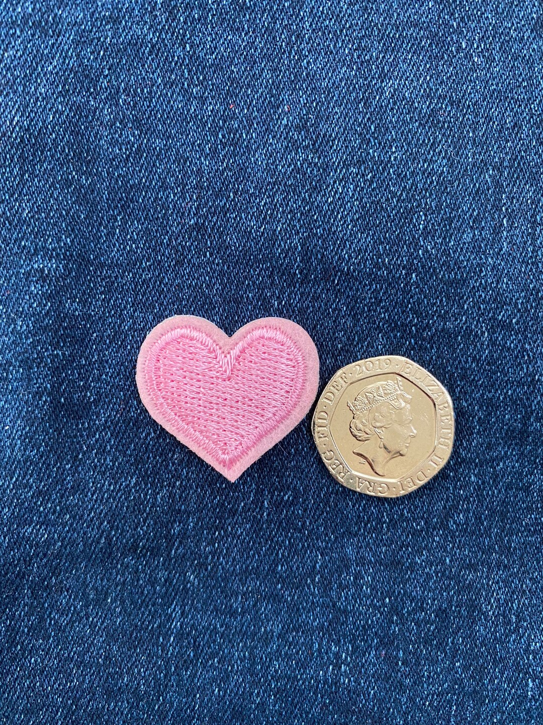 Little Pink Heart Patch Heart Patch Girly Patch Iron on - Etsy