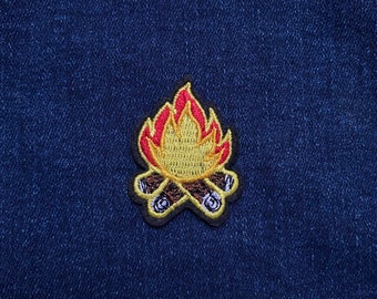 Campfire Patch | Etsy