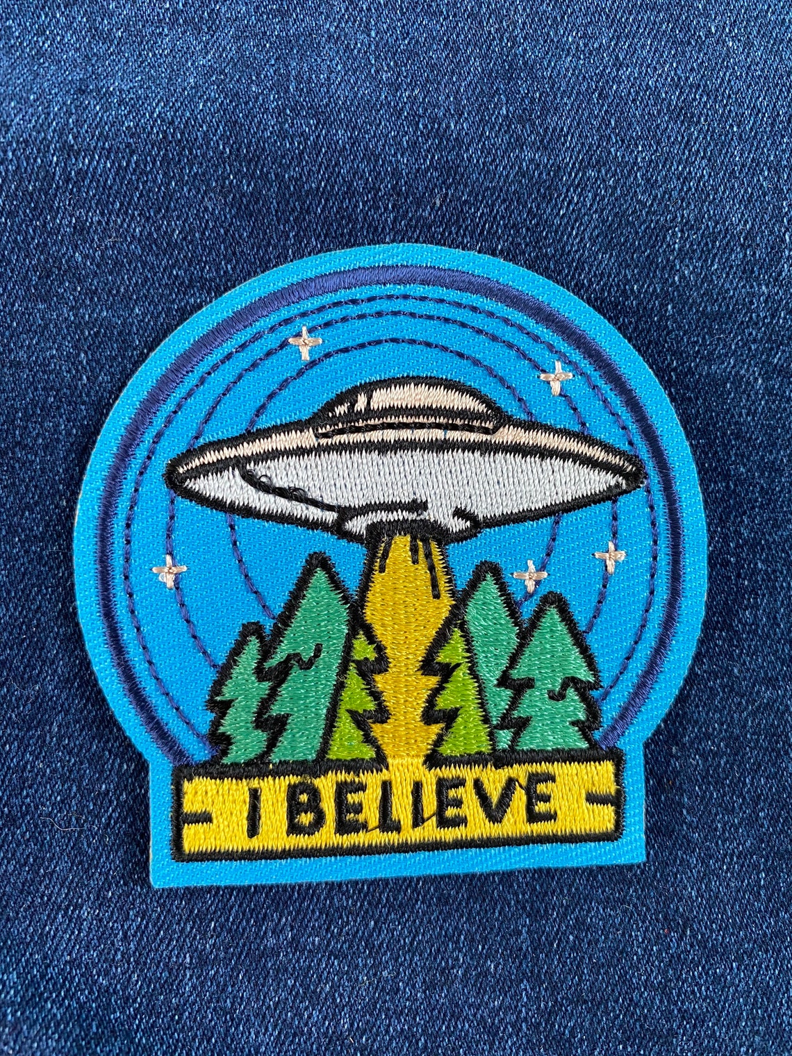 UFO Space Patch Alien Patch Cute Patch Alien Badge | Etsy