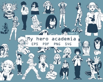 Shoto Todoroki Svg - Etsy