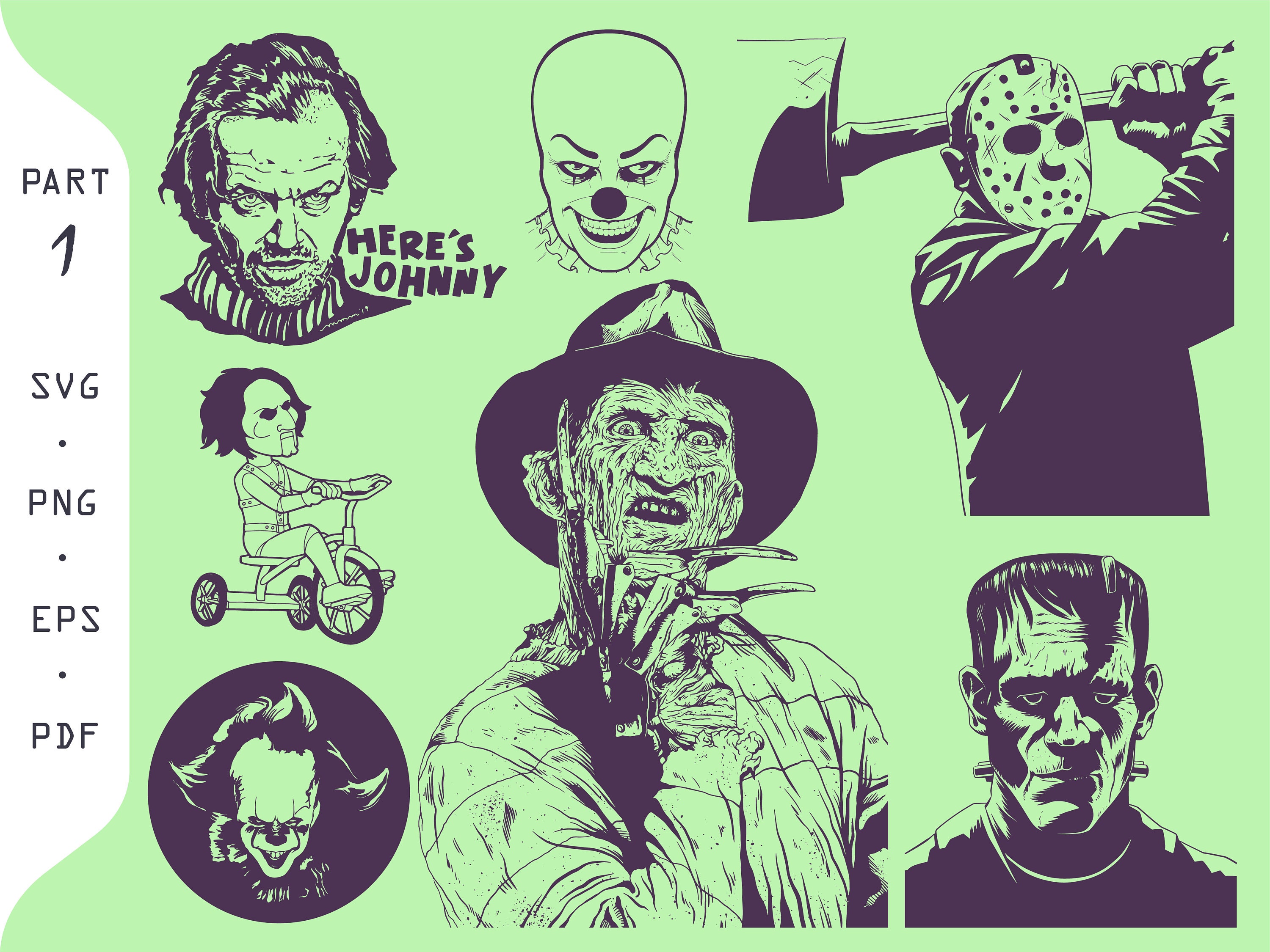 Horror SVG, Horror Movie Svg, Horror Silhouette Svg, Horror Halloween ...