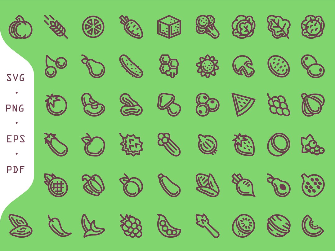 Fruits and Vegetables SVG, Fruits SVG, Vegetables SVG, Vegetables for ...