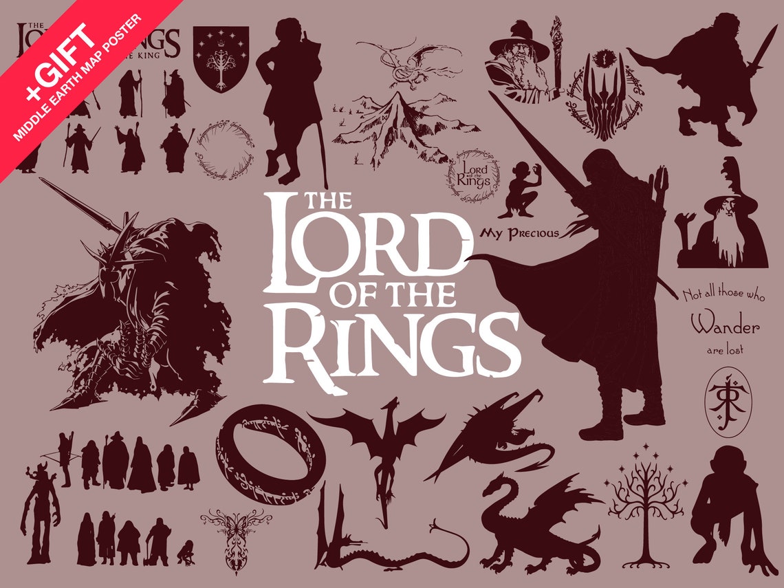 Lord of the Rings Svg Bundle, LOTR Bundle Svg, LOTR Cricut Svg, LOTR ...