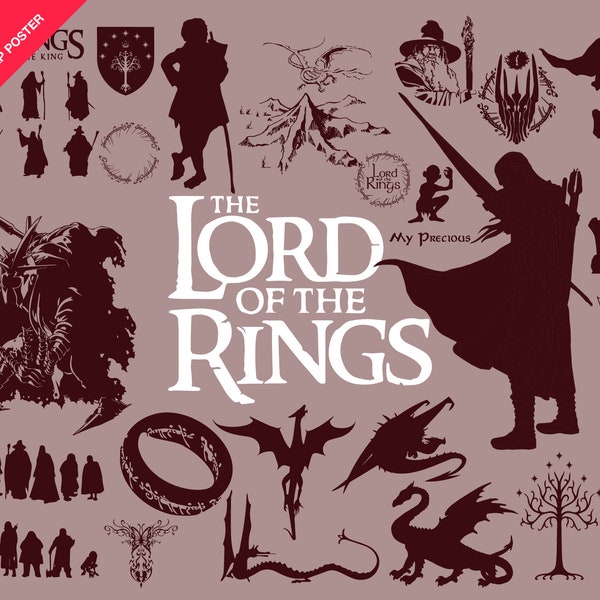 Lord Od the Rings Svg - Etsy