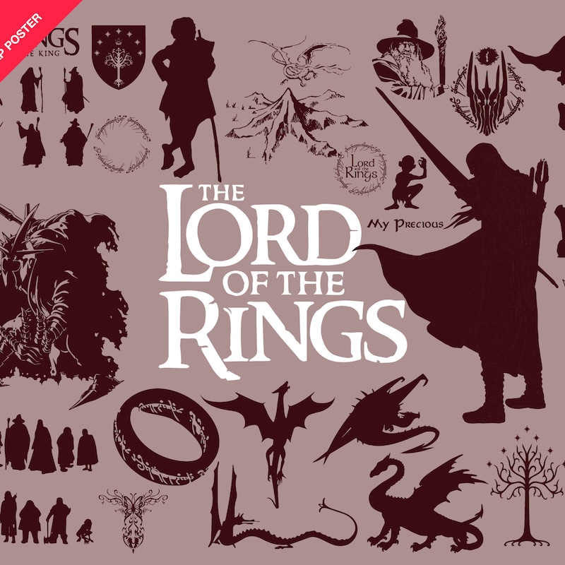 Lord of the Ring Svg - Etsy
