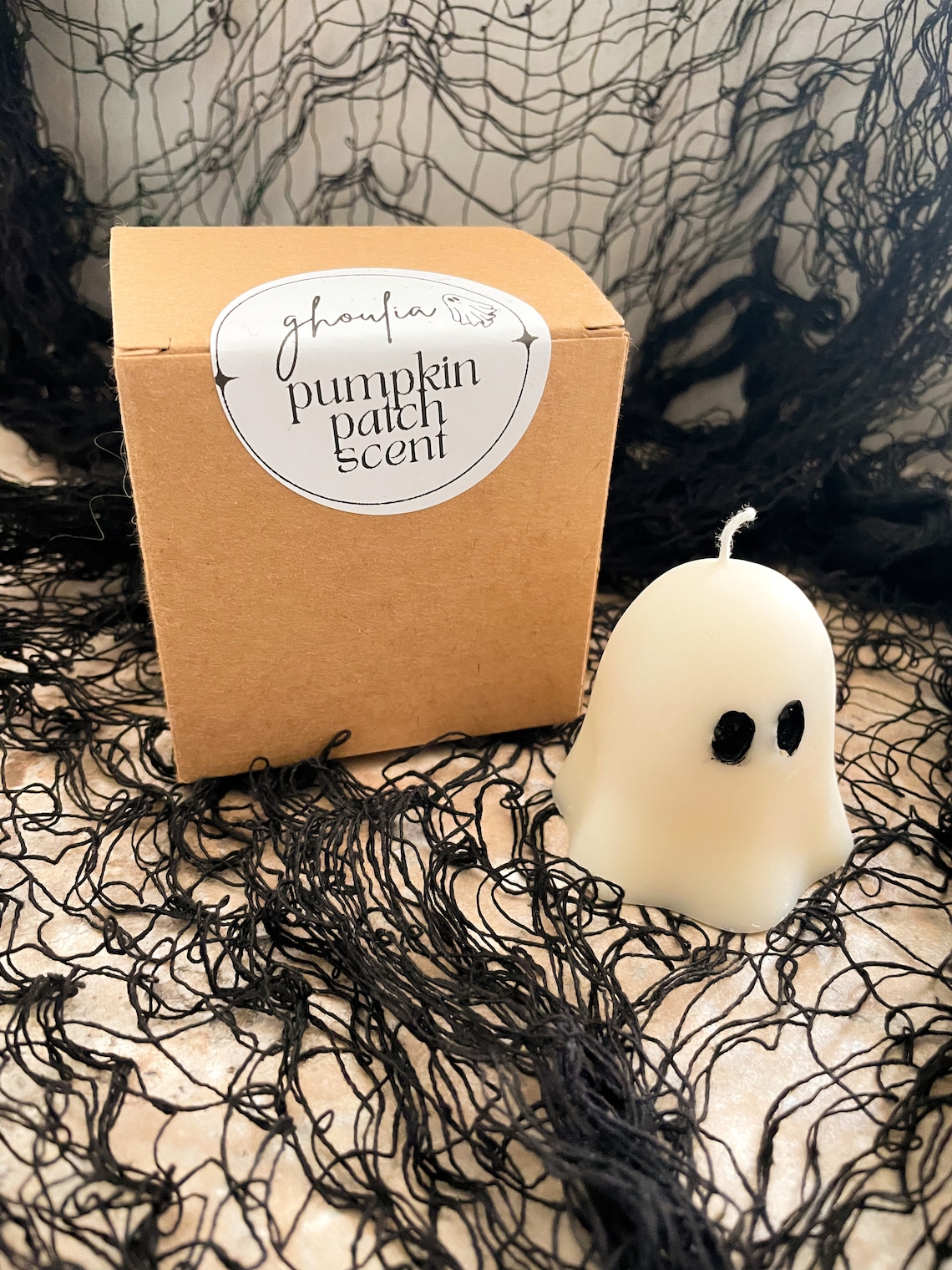Ghost Candle Cute Halloween Candle Ghost Soy Wax Halloween - Etsy