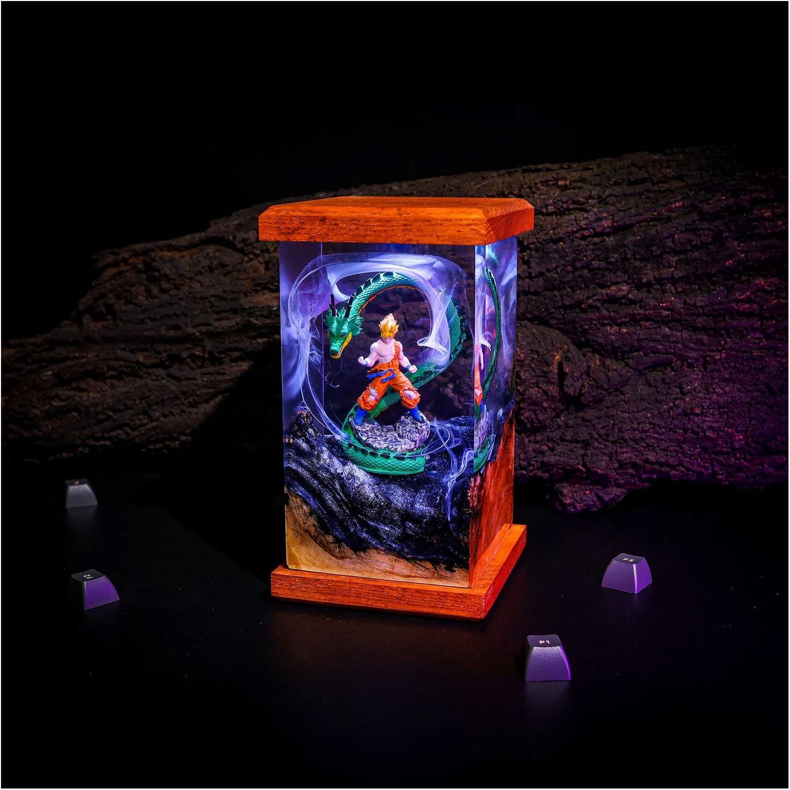 Dragon Ball Dragon Goku Epoxy Resin Lamp, Night Light - Etsy