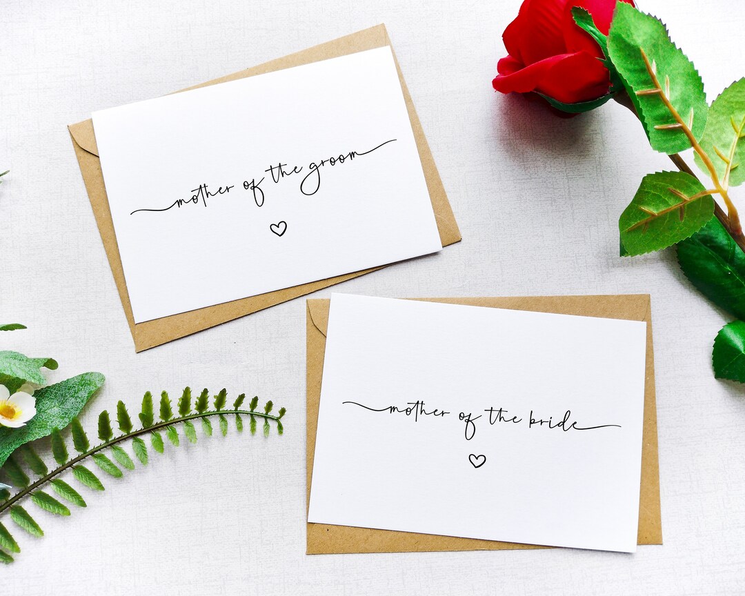 Mother of the Bride, Mother of the Groom Wedding Day Card - Mum, Dad ...